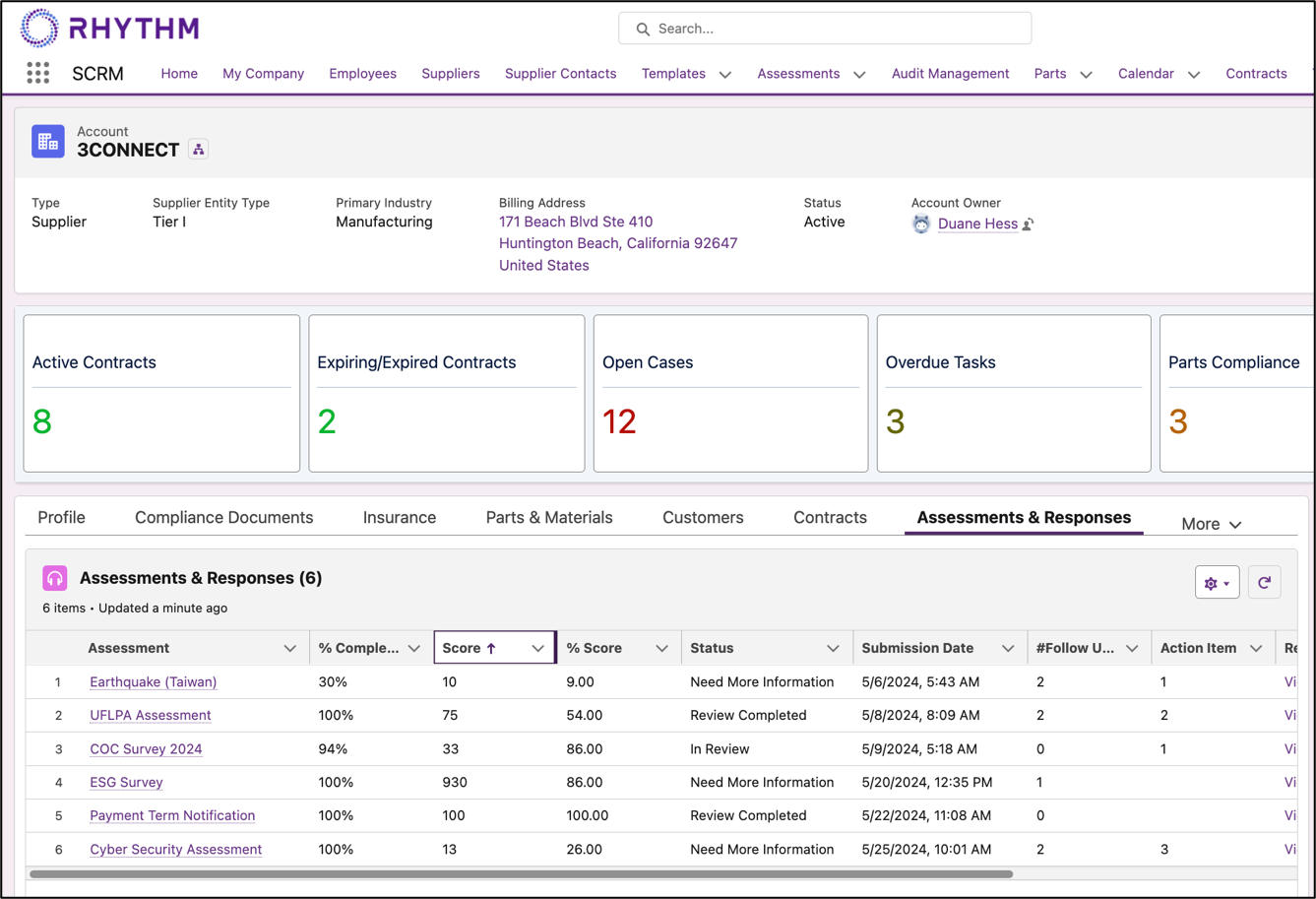 How Can You Easily Streamline Supplier Assessments? - Rhythm Innovations